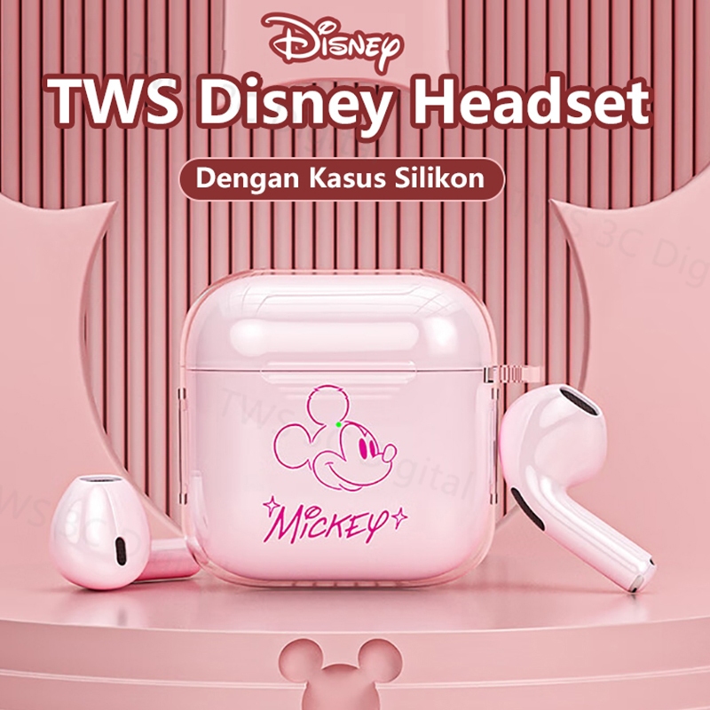Jual Disney TWS Headset Bluetooth 5.3 Earphone Lucu iPhone Android 100% ...