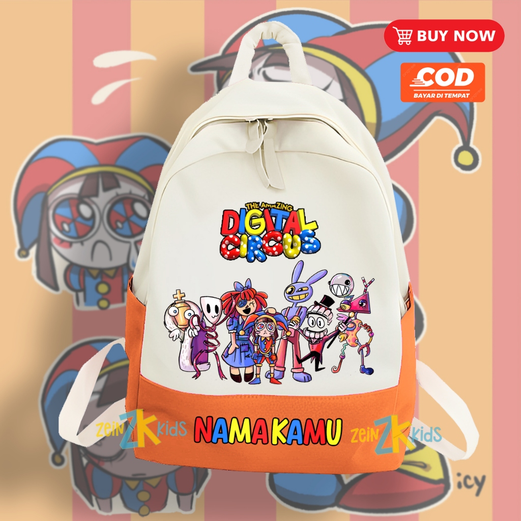 Jual Tas Anak The Amazing Digital Circus / Tas Anak PAUD TK Kartun ...