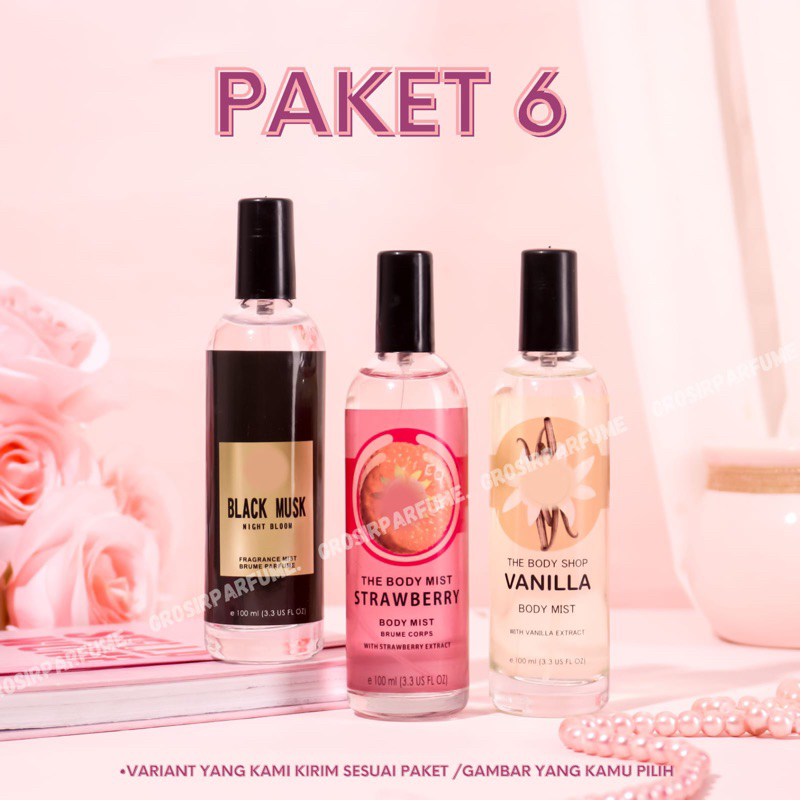 Jual ( PAKET BUNDLING )3 BODY MIST PARFUM 100ML - INSPIRED PARFUME ...