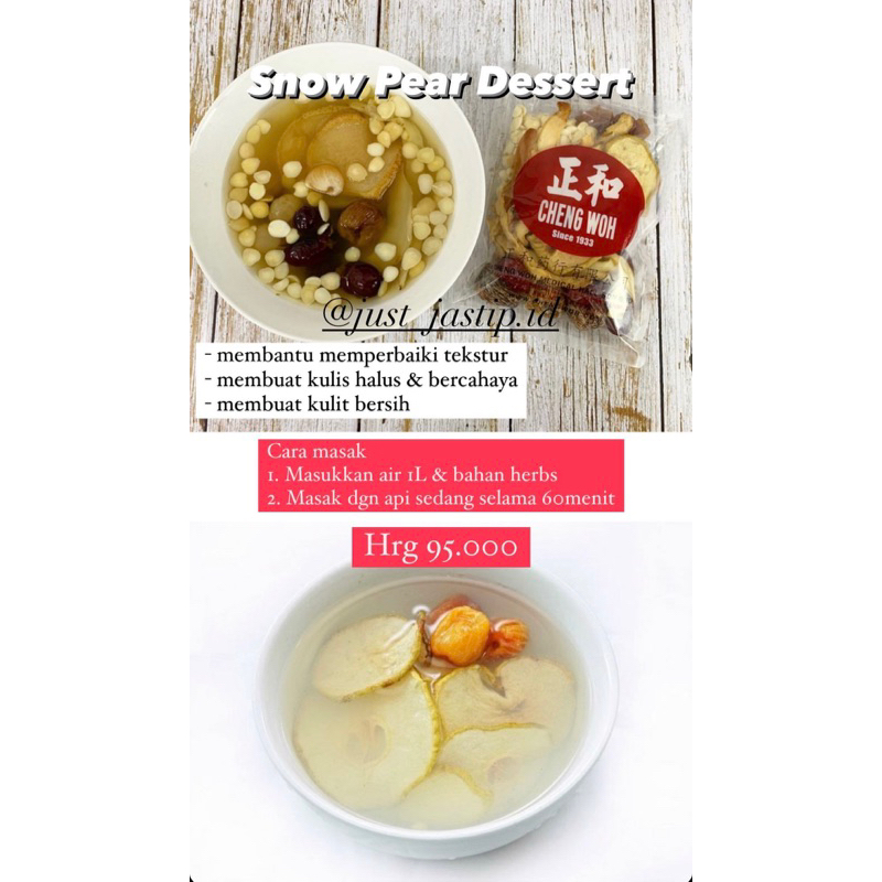 Jual Snow Pear Dessert Cheng Woh (PO PENANG) | Shopee Indonesia