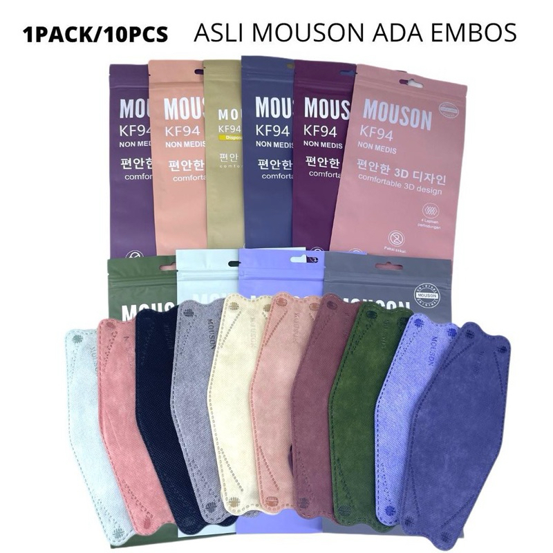 Jual KF94 MOUSON MASK KOREA / MASKER KF94 MOUSON 4PLY (10pcs) | Shopee ...