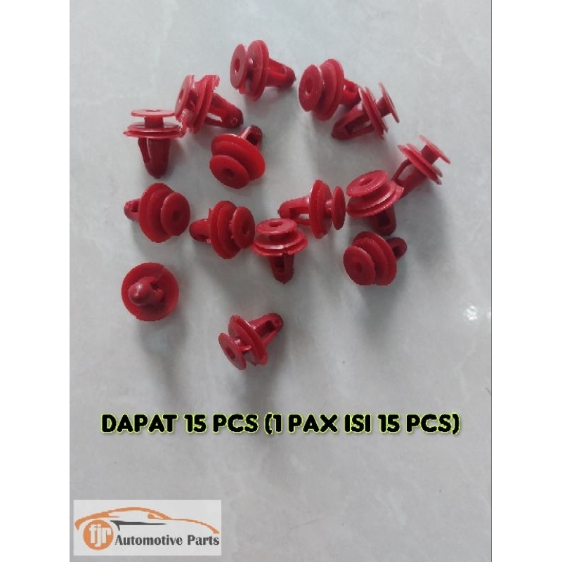 Jual Kancing Klip Harbot Merah Universal (isi 15 Pcs) | Shopee Indonesia