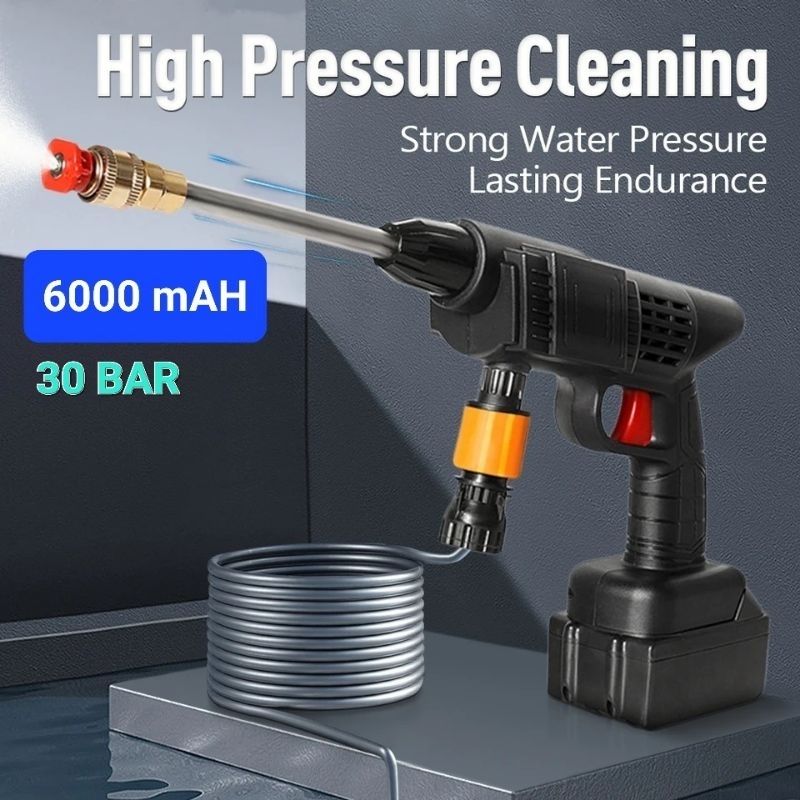 Jual paket alat mesin cuci mobil motor AC cordless portable ...