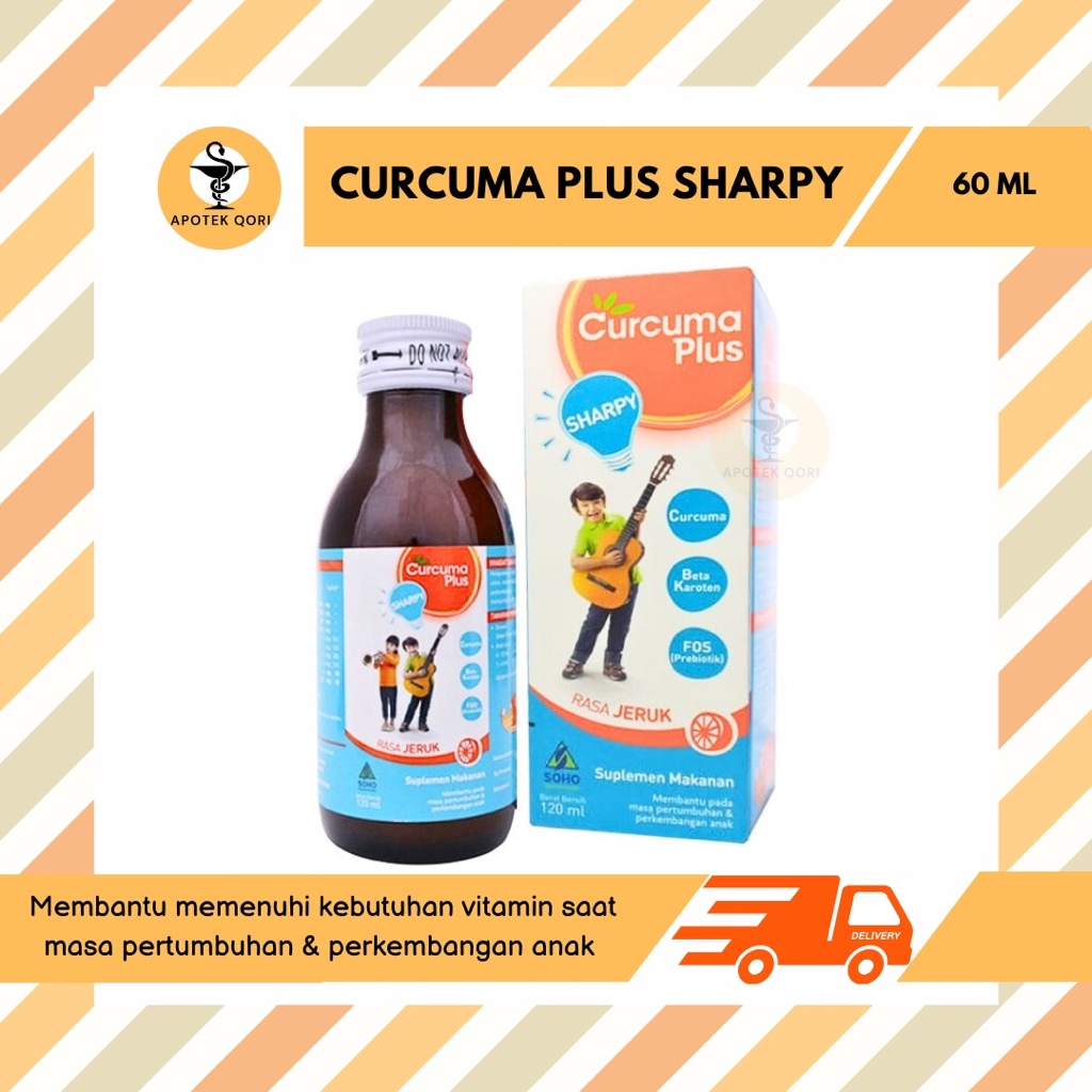 Jual CURCUMA PLUS SHARPY SIRUP 60 ML/VITAMIN ANAK | Shopee Indonesia