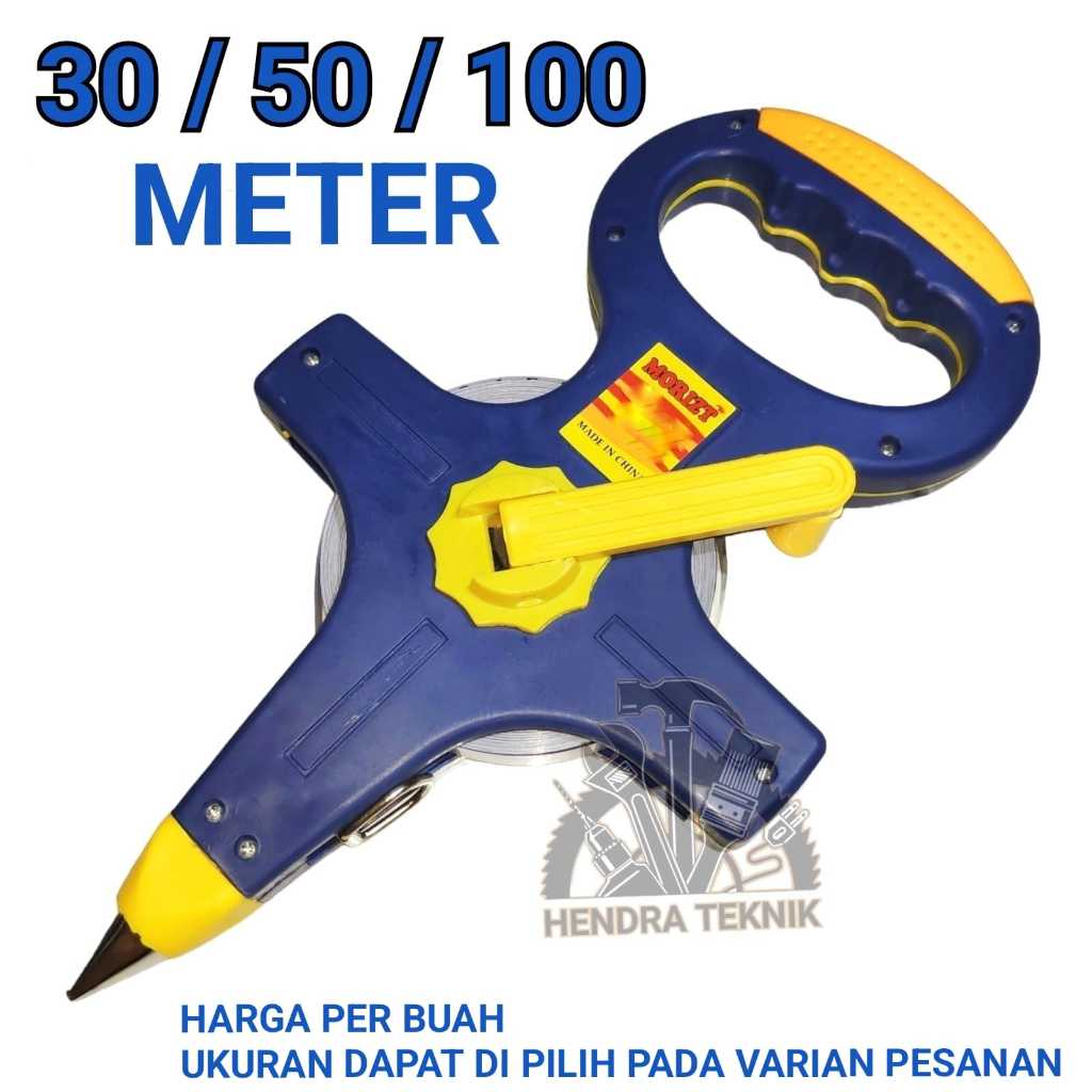 Jual HD METERAN PLAT BAJA 50M 100M ROL METERAN TANAH HEAVY DUTY METER ...