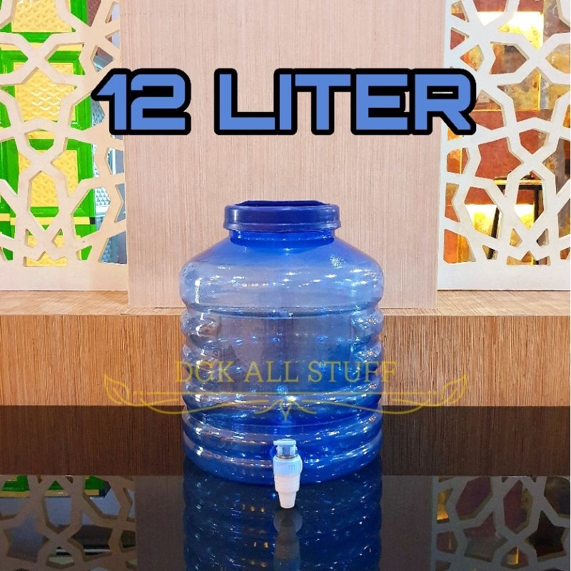 Jual Galon Keran Kran Air Dispenser Air 12 Liter 12 Litre 12 L 12L ...
