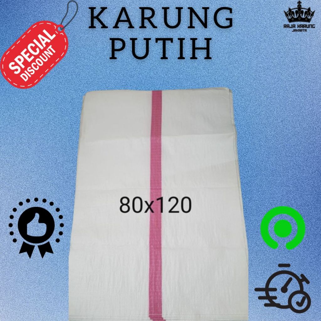 Jual Karung Putih 80x125 Plastik 80cm X 125 Karung Beras Jakarta ...