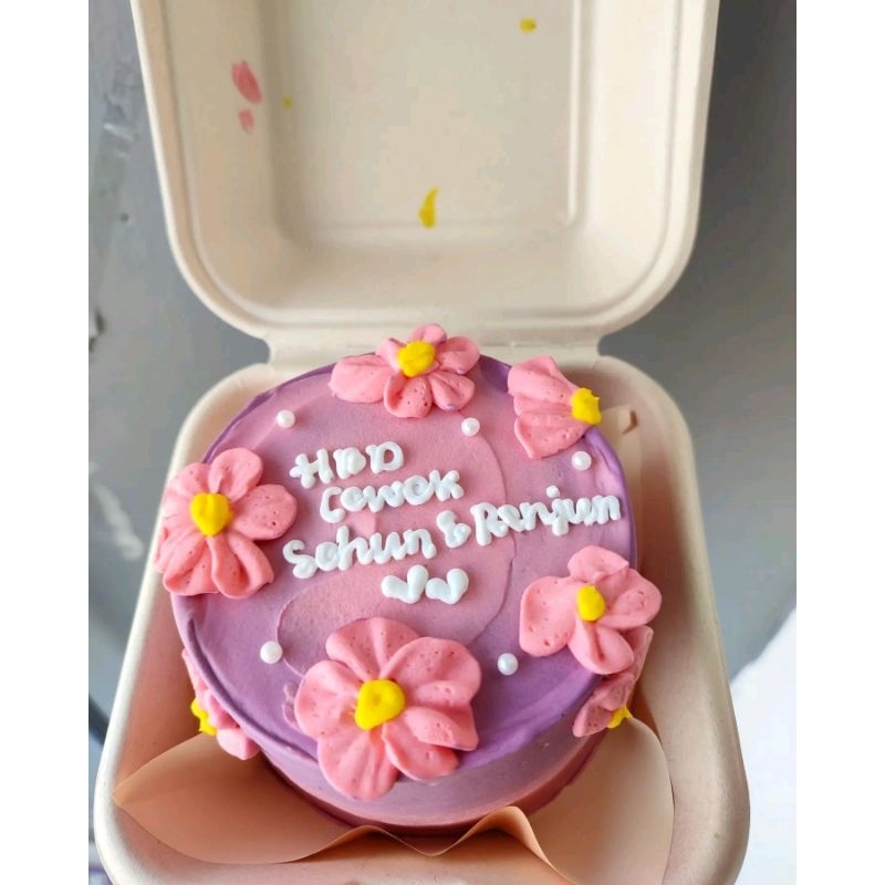 Jual bento cake / korean bento cake / korean cake / mini cake ...