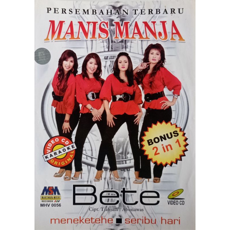Jual VCD ORIGINAL MANIS MANJA PERSEMBAHAN TERBARU HITS BETE (ISI 2 DISC ...