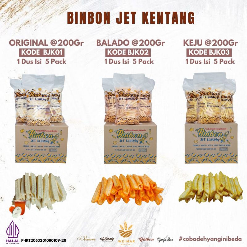 Jual Stik Binbon Jet Kentang 200 gram | Shopee Indonesia