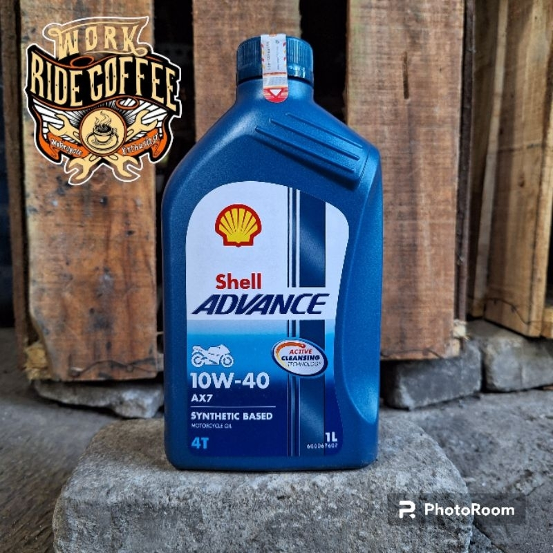 Jual OLI MOTOR TERBAIK 4T SHELL ADVANCE AX7 SYNTHETIC BASED 10W-40 1L ORIGINAL | Shopee Indonesia