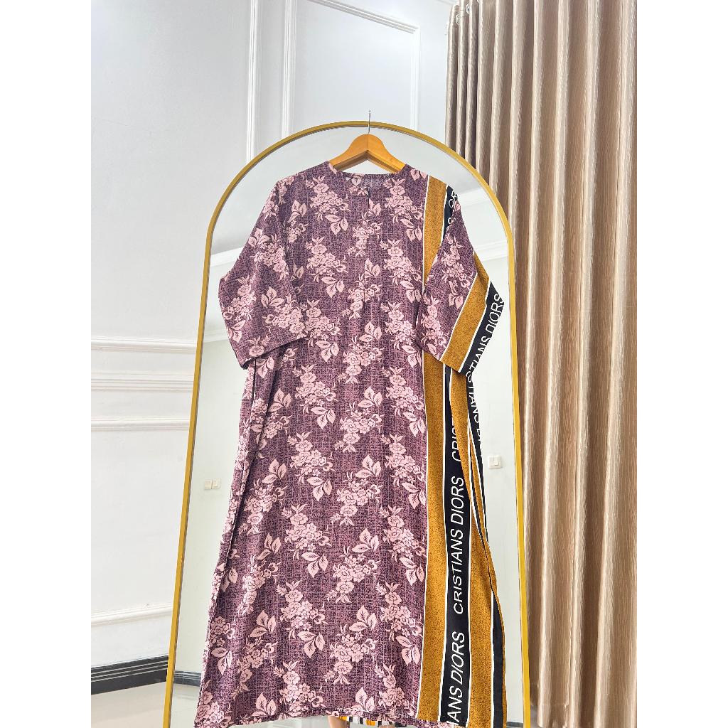 Jual Daster Gamis Semata Kaki / Long Daster Lengan 3/4 / Daster ...