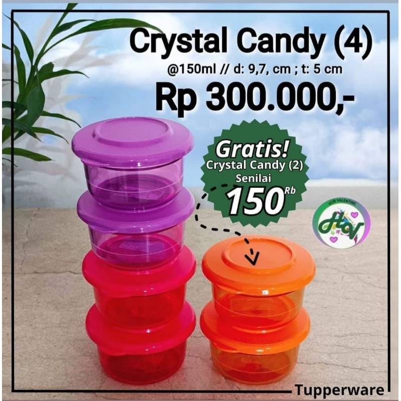 Jual Tupperware Crystal Candy 6pc | Shopee Indonesia