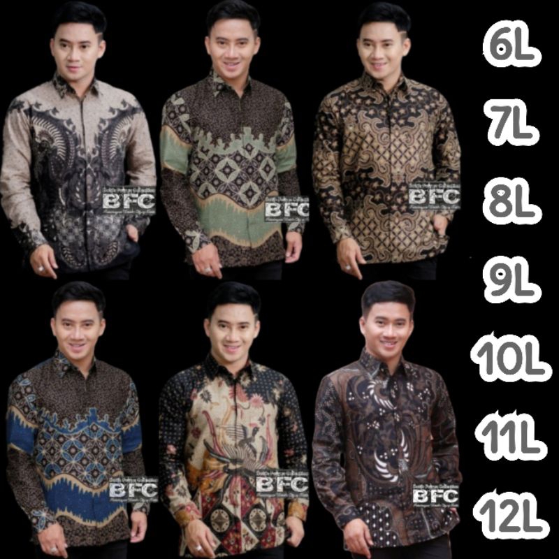 Jual Batik Pria Jumbo BIG SIZE 6L 7L 8L 9L 10L 11L 12L | Batik Jumbo | Kemeja Atasan Batik BESAR ...