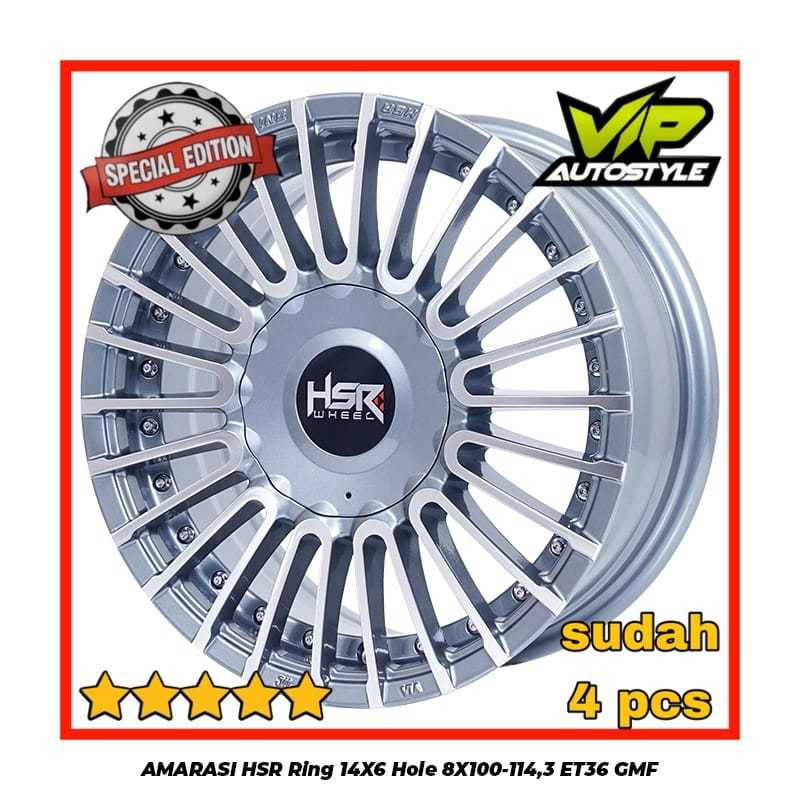 Jual Pelek Mobil Velg Modifikasi Racing Ring 14 R14 Brio Vios Avanza Xenia Wuling air ev HSR ...