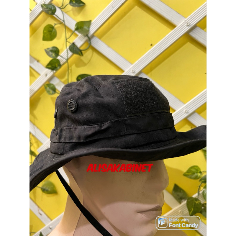 Jual Topi Rimba Tactical Perekat Hitam | Shopee Indonesia