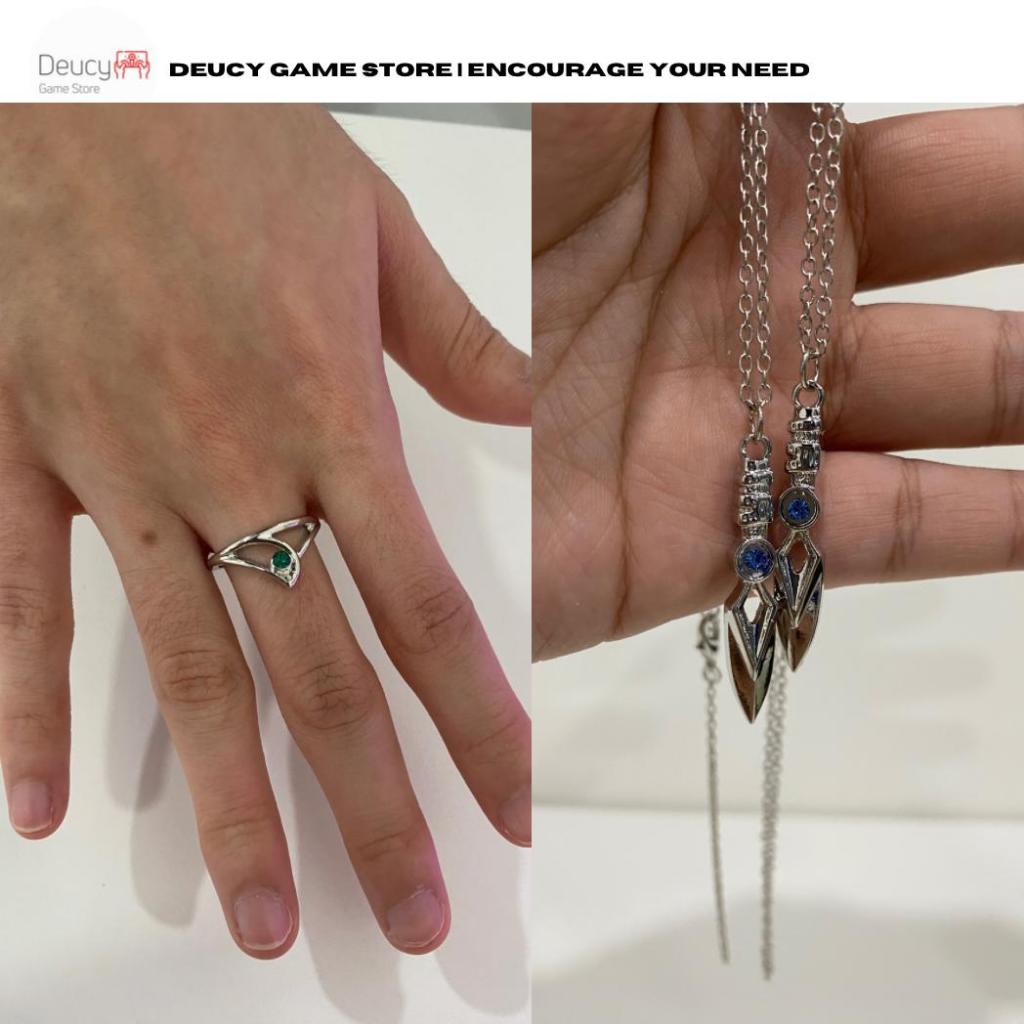 Jual Aksesoris Valorant Kalung Kunai Jett dan Cincin Sage Ring | Kalung ...