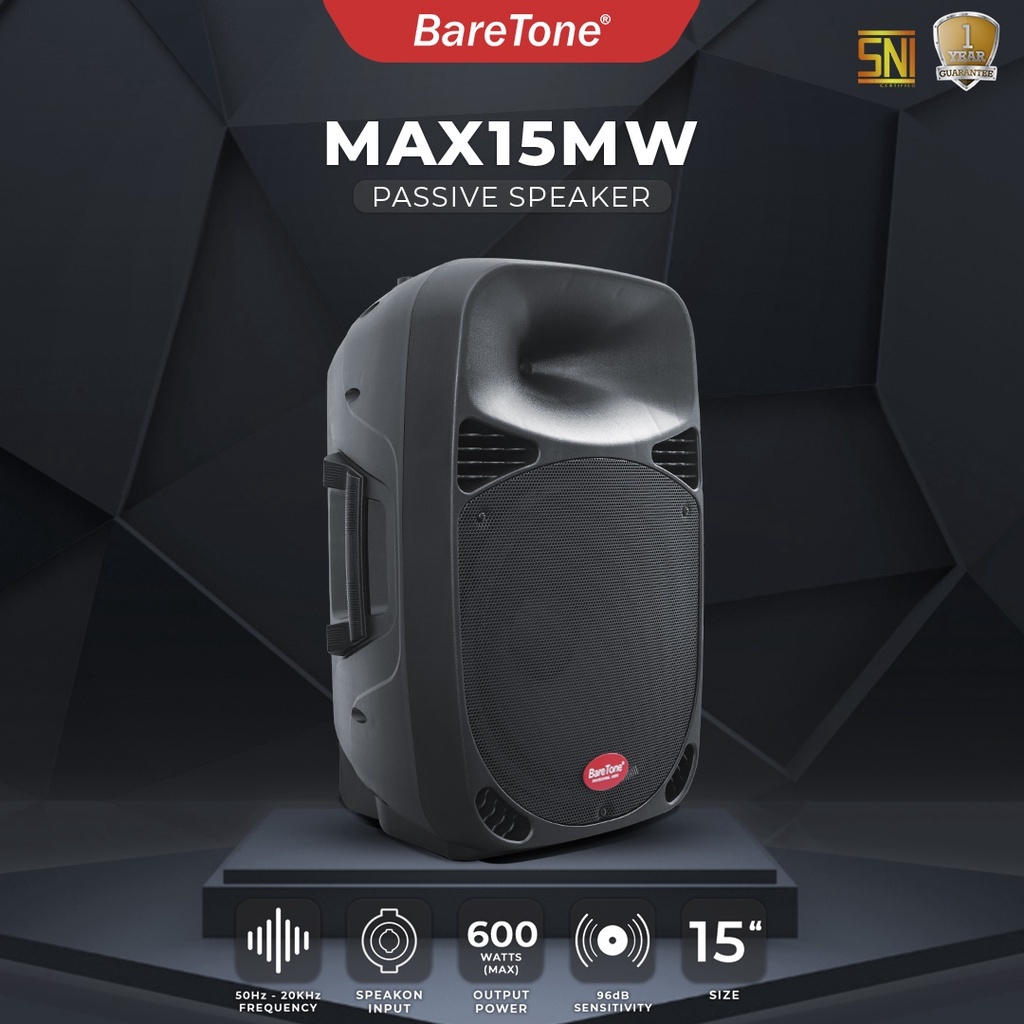 Jual BARETONE MAX15MW SPEAKER PASIF 15 INCH ORIGINAL PLUS BONUS ...