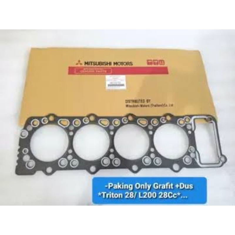Jual packing only paking kop gasket cylinder head Mitsubishi triton 2.8 4M40 | Shopee Indonesia