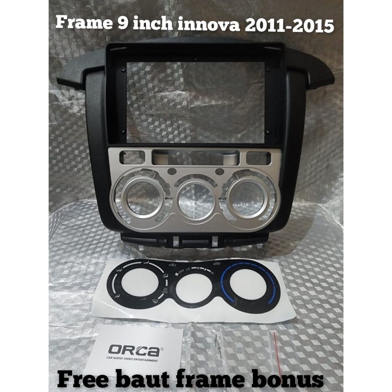 Jual Frame head unit tv mobil android 9 inch mobil toyota innova G 2012 ...
