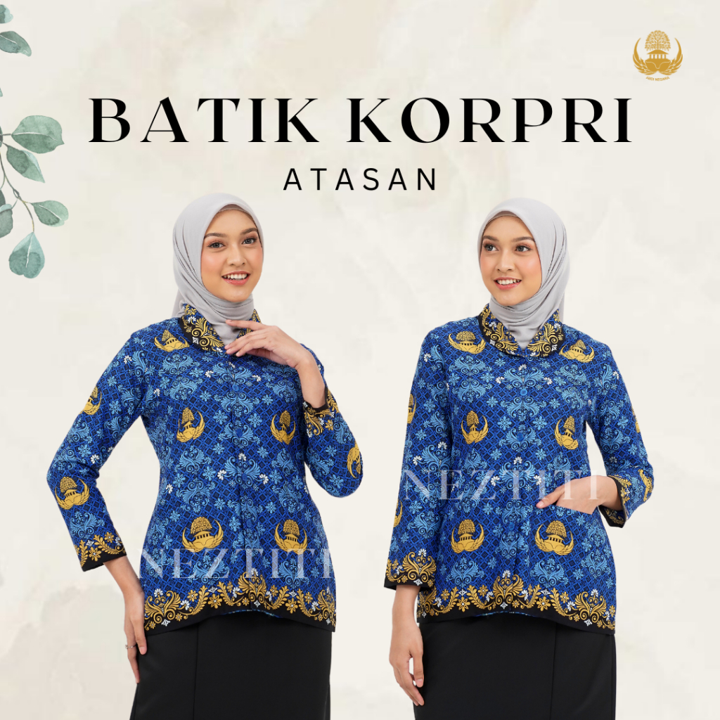 Jual Baju Seragam Batik Korpri Wanita dan Pria Furing dan Non Furing | Shopee Indonesia