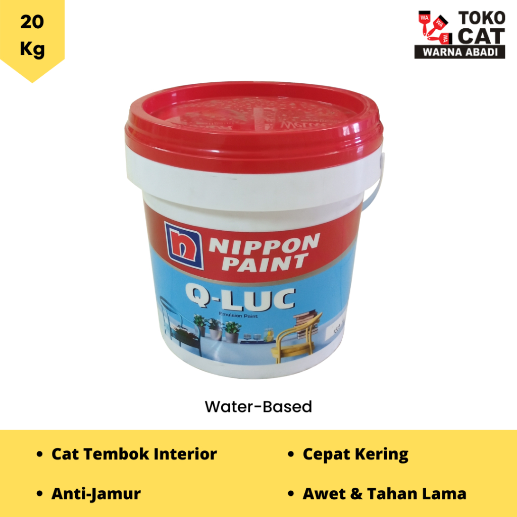 Jual CAT TEMBOK INTERIOR QLUC KEMASAN 18 KG | Shopee Indonesia