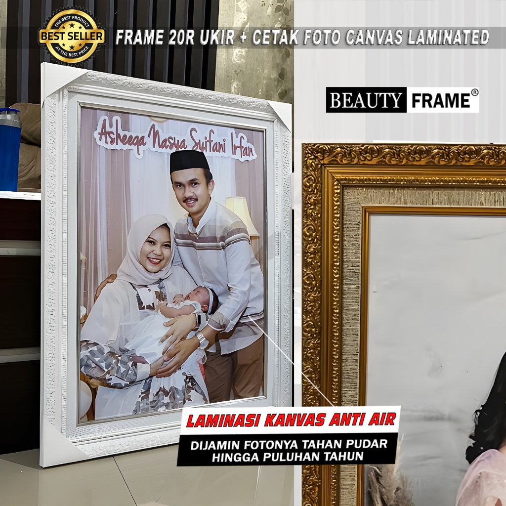 Jual Bingkai 20R Gratis Cetak Foto Model Doubel Frame (Linen) | Shopee ...