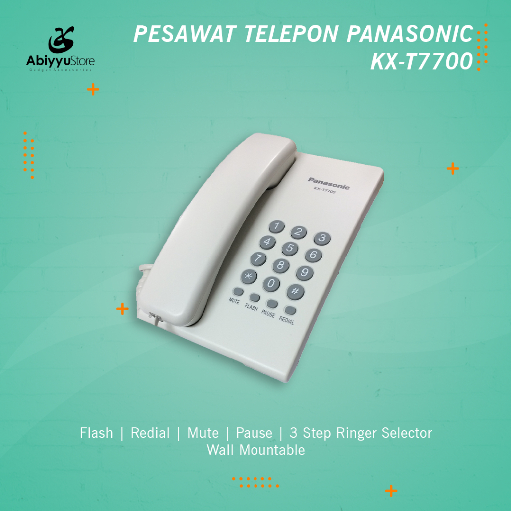 Jual Telepon Panasonic KX-T7700 Telephone Dinding Rumah Kantor Indihome ...