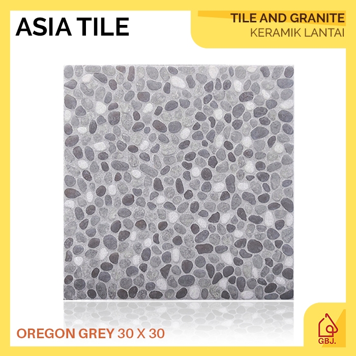 Jual KERAMIK ASIA TILE 30 X 30 OREGON GREY / KERAMIK LANTAI BATU ALAM ...