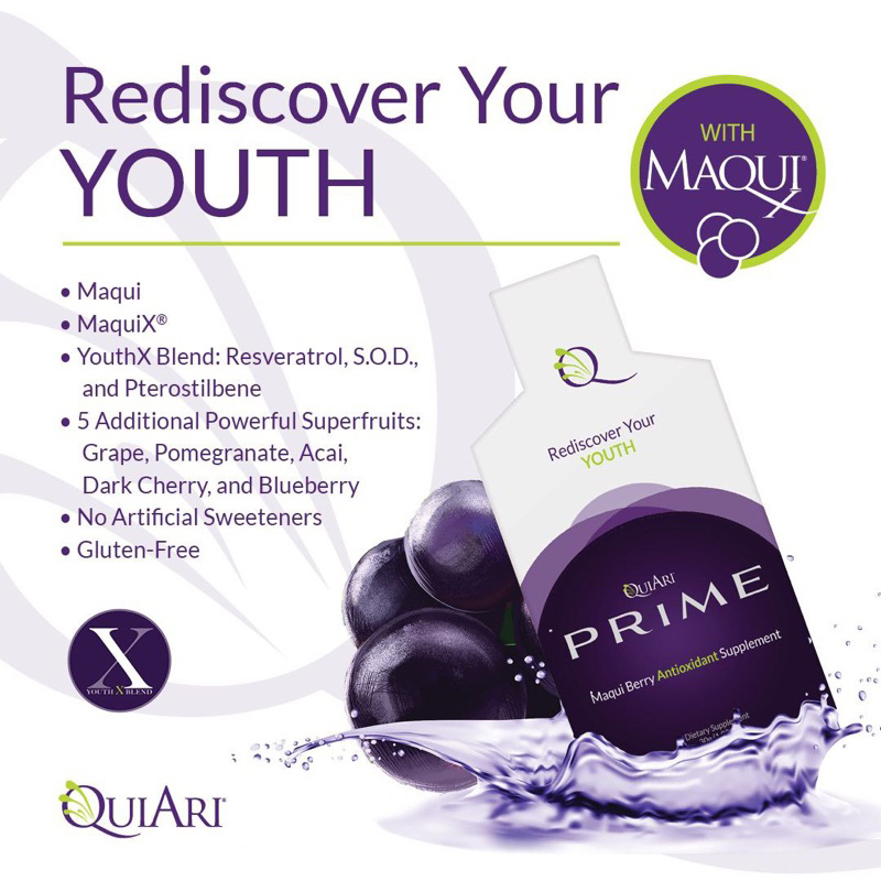 Jual quiari prime gel 1 box isi 30 sachet paling tinggi antioxidant ...