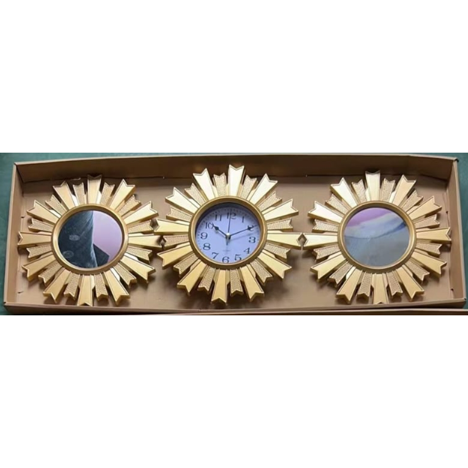 Jual (WAJIB CEKOUT BUBBLE&KARDUS) Jam Dinding Sultan Set Isi 3 Wall ...