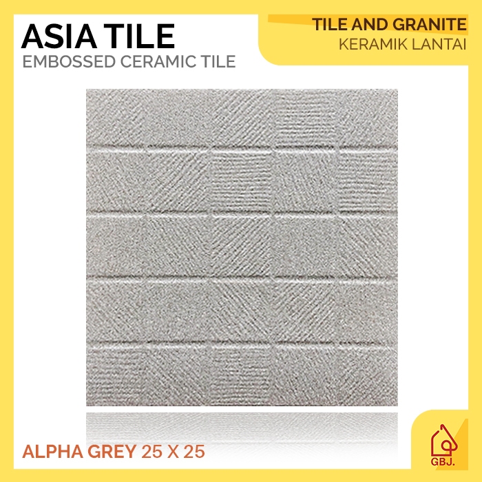 Jual KERAMIK ASIA TILE 25 X 25 ALPHA GREY / KERAMIK LANTAI KAMAR MANDI ...