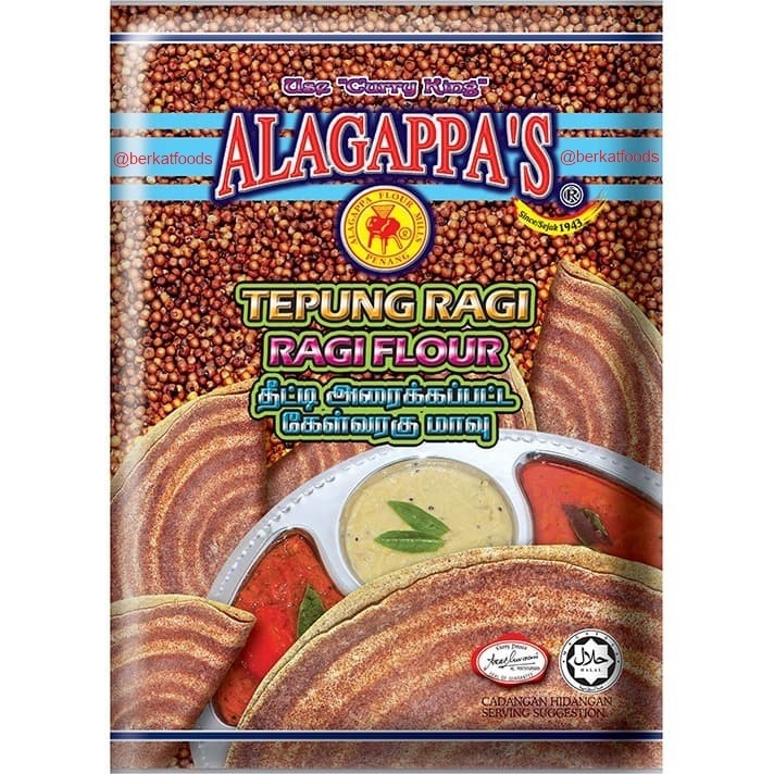 Jual Tepung Ragi Alagappa's / Ragi Flour / Finger Millet Powder Premium ...