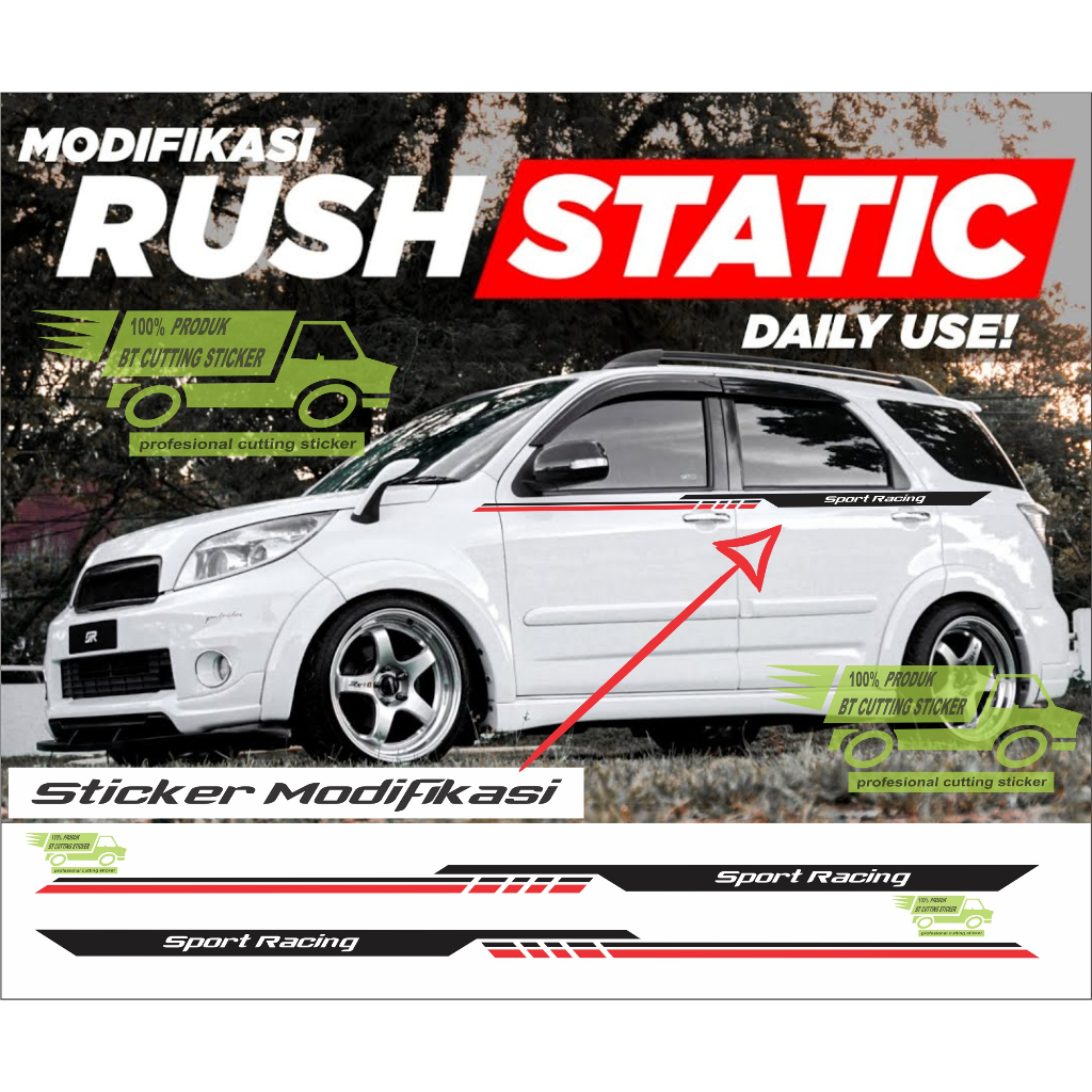Jual R01 Sticker mobil toyota rush sticker mobil toyota rush all mobil ...