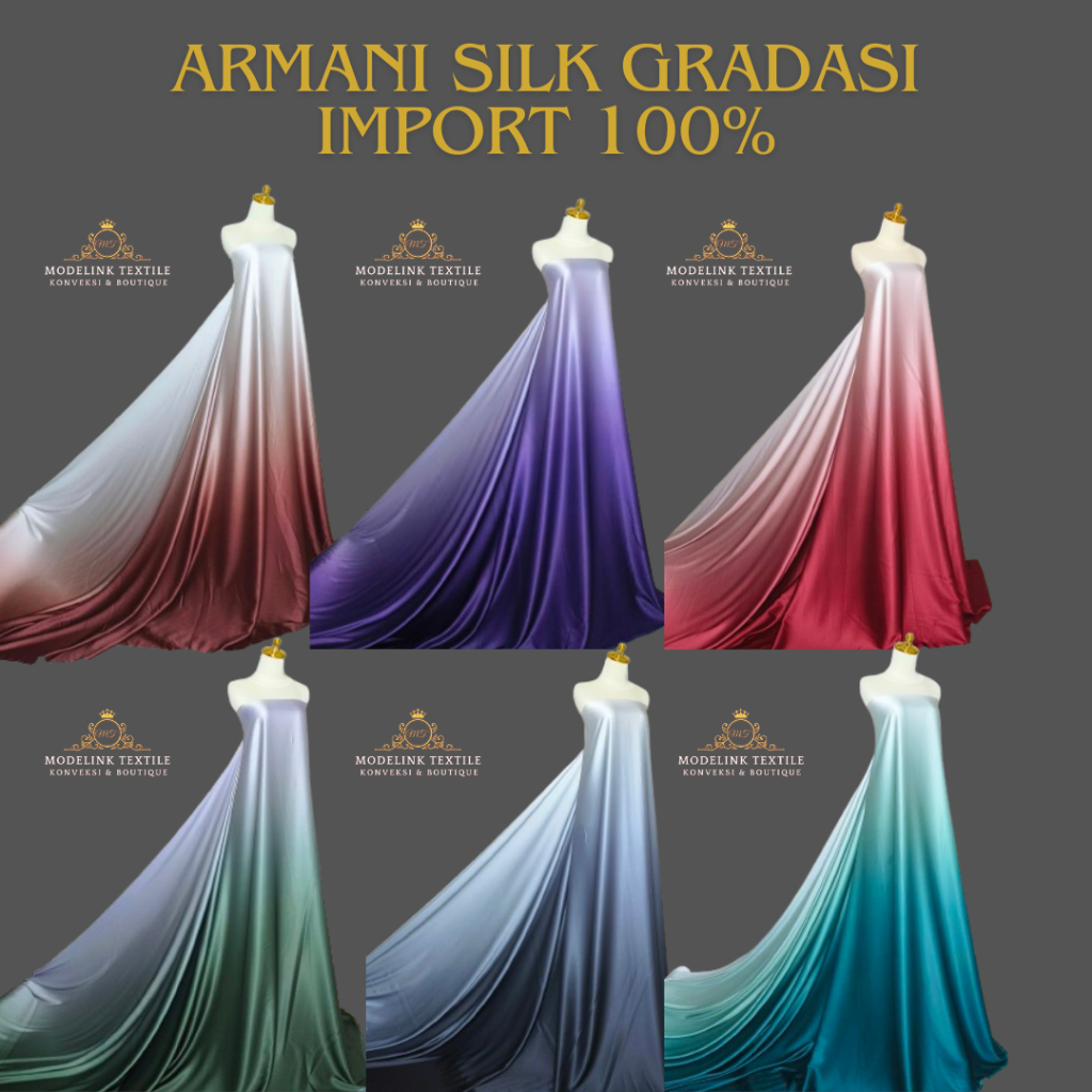 Jual ARMANI SILK GRADASI MODELINK TEXTILE | Shopee Indonesia
