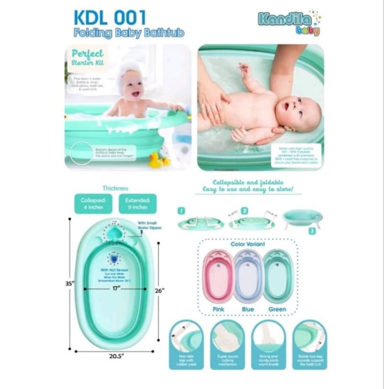 Jual Ember Mandi Bsyi Lipat Kandila Baby Folding Baby Bath KDL 001 Bak ...