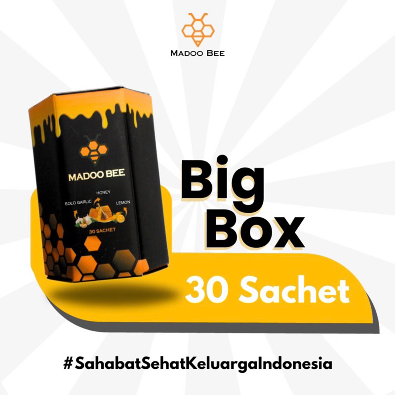 Jual Madoo Bee kemasan Big Box isi 30 Sachet | Shopee Indonesia