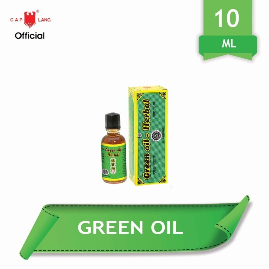 Jual Caplang GREEN OIL HERBAL 10ml - Obat Mual Sakit Perut Minyak Gosok ...
