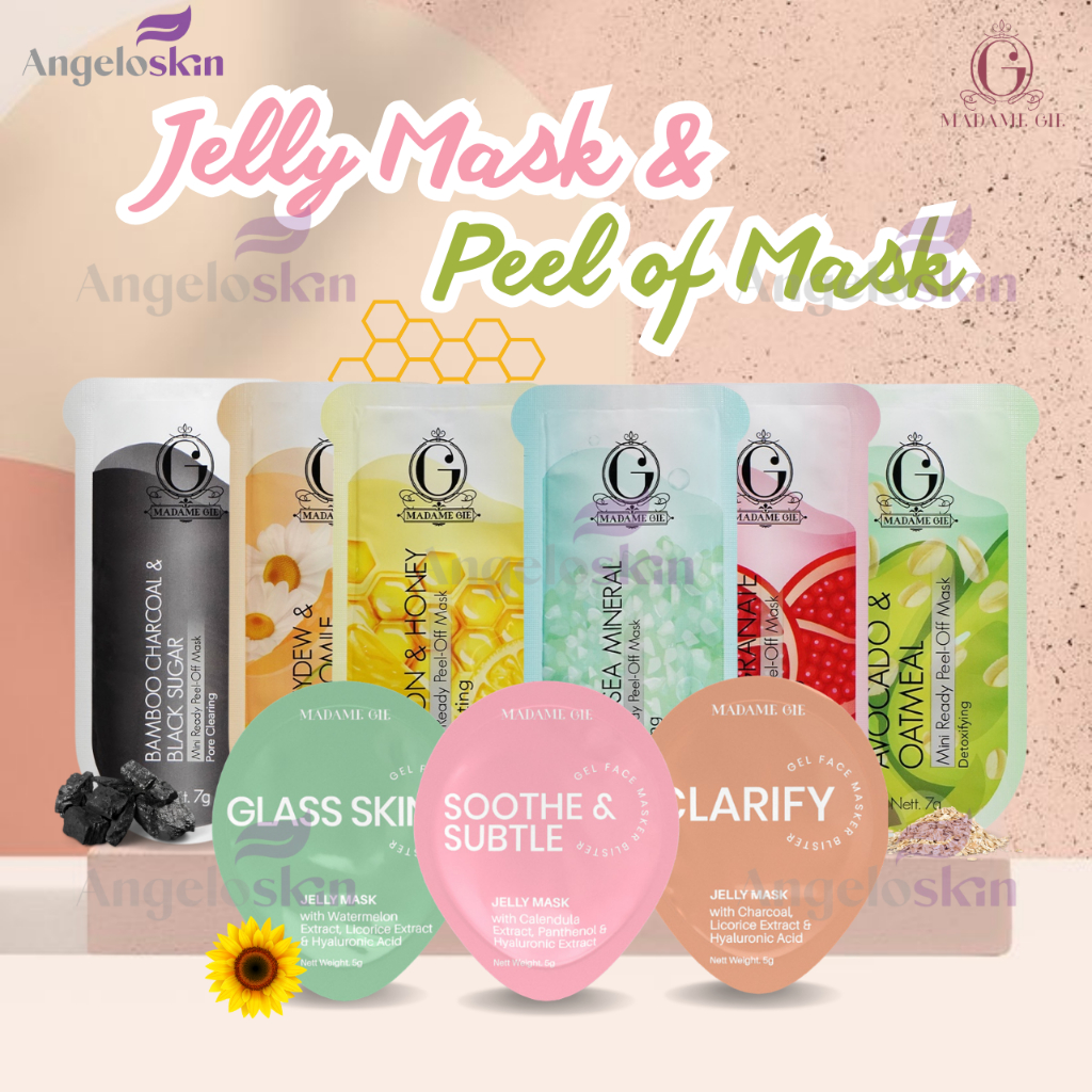 Jual ANGELO SKIN MADAME GIE Gel Face Masker Blister Jelly Mask 5g ...