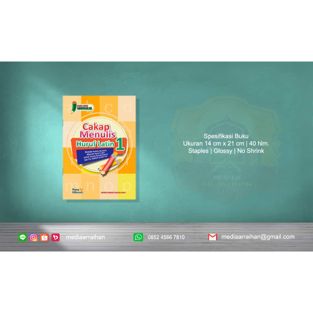 Jual Cakap Menulis Huruf Latin 1 sampai Latin 6 Metode Praktis Berlatih ...