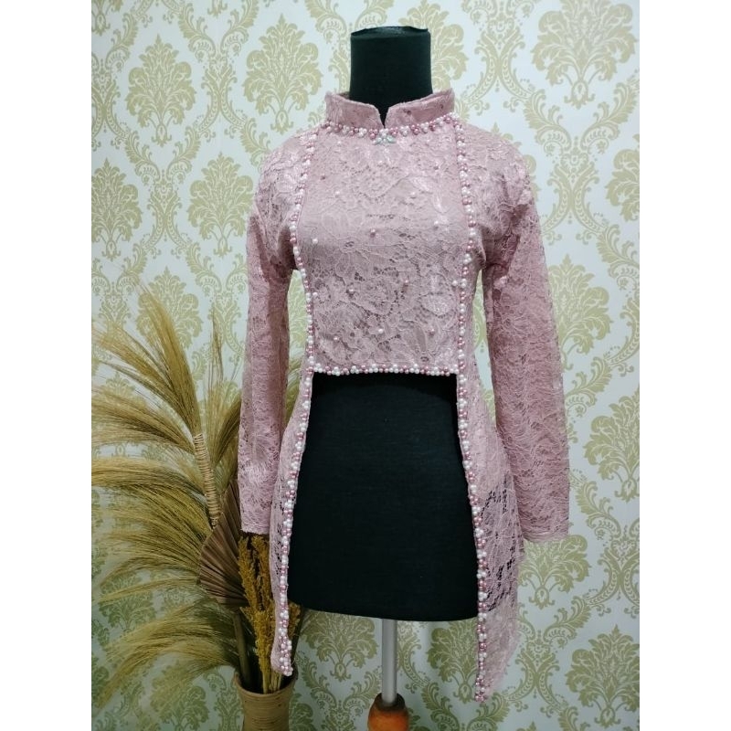 Jual kebaya kutu baru broklat payet krah sanghai | Shopee Indonesia