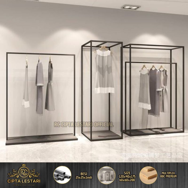 Jual Showcase Butik 1 Paket 3In1 Display Toko | Shopee Indonesia