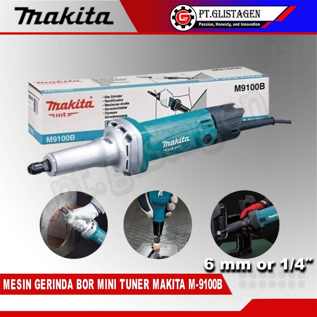 Jual MAKITA M9100B Mesin Gerinda Bor Mini Tuner Die Grinder 6 mm M 9100 ...