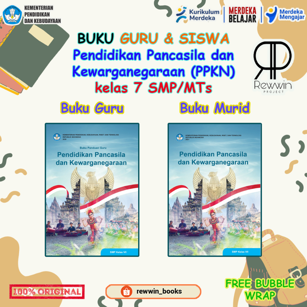 Jual Buku GURU dan SISWA Pendidikan Pancasila dan Kewarganegaraan (PPKN) Kelas 7 SMP Kurikulum ...