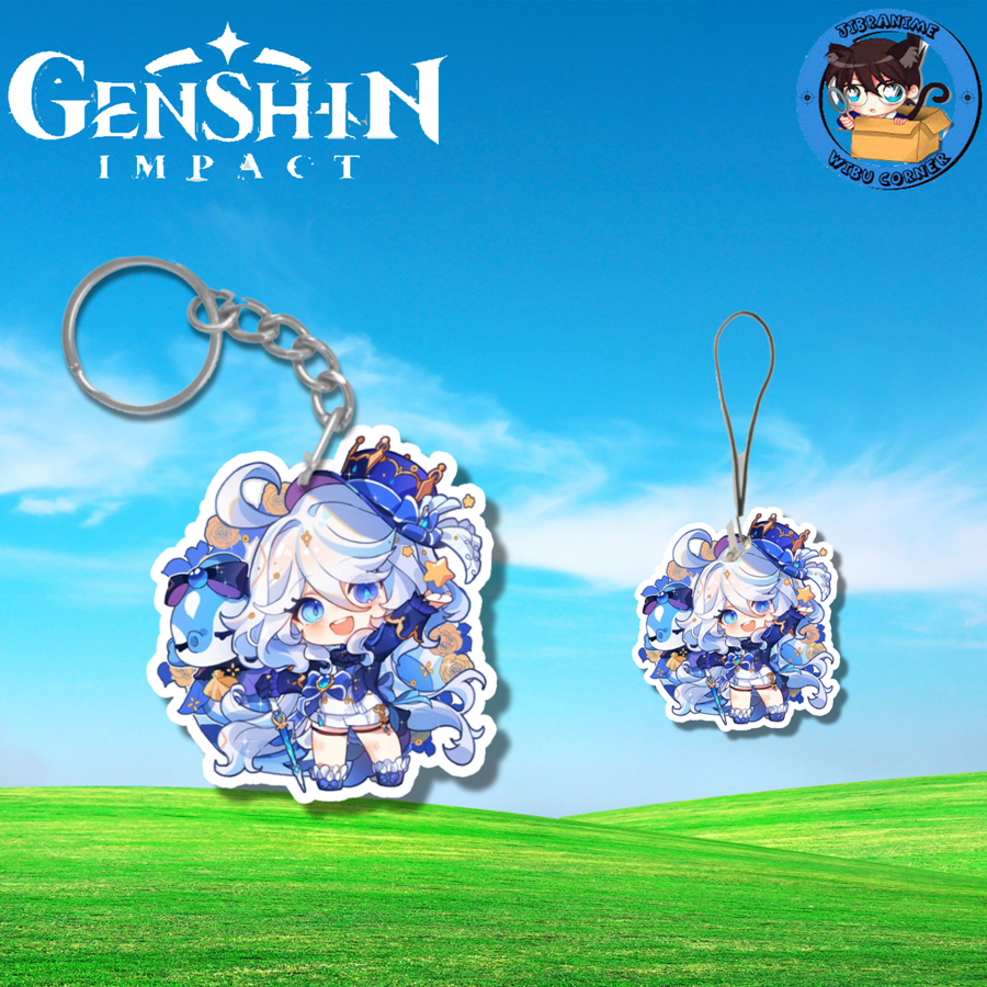 Jual Gantungan kunci akrilik furina genshin impact/costum | Shopee Indonesia