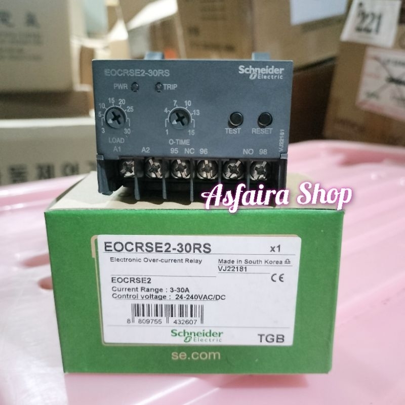 Jual EOCRSE2-30RS / Electronik Over Current Relay Schneider | Shopee ...