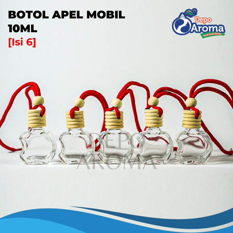 Jual Botol Parfum Mobil Bentuk Apel 10ml (isi 6 pcs) | Shopee Indonesia