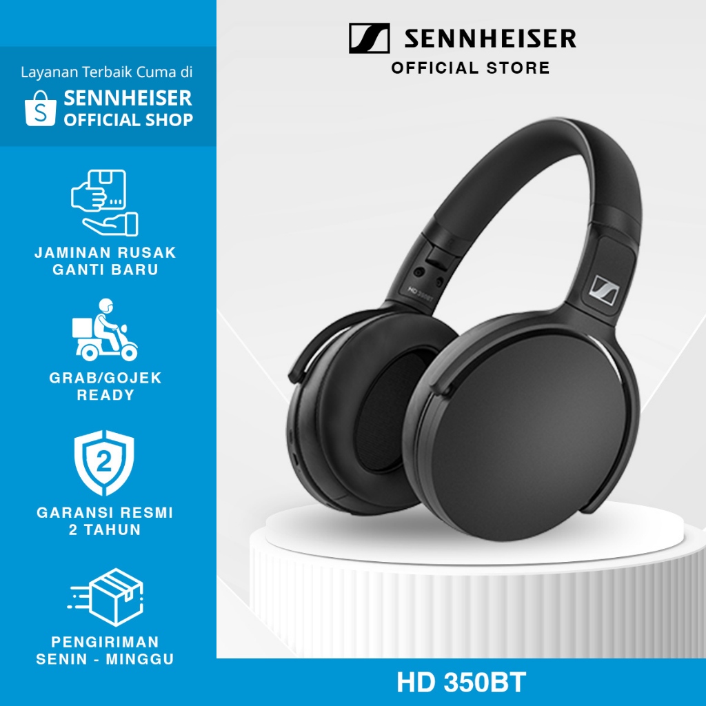 Jual SENNHEISER HD 350 BT Wireless Headphones | Shopee Indonesia