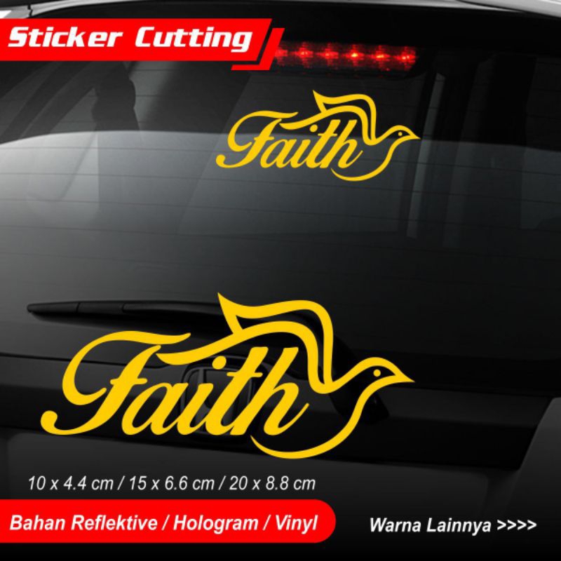 Jual STICKER CUTTING FAITH STIKER ROHANI KRISTEN CUTTING | Shopee Indonesia