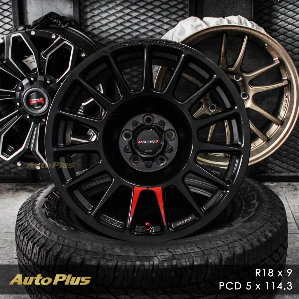 Jual VELG MOBIL RING 18 LENSO VENOM 8 PCD 5x114,3 | Shopee Indonesia